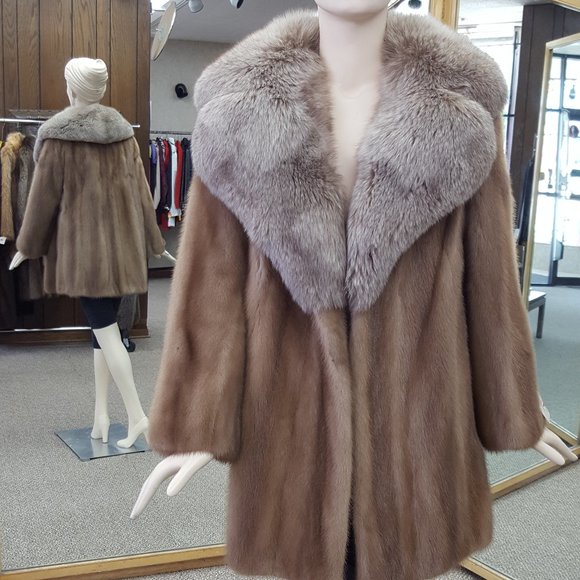 A.J. Ugent Furs | Jackets & Coats | Clearance Emba Mink Fur Jacket With ...
